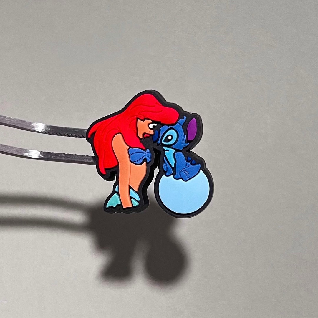 Ariel Stitch Clogs Charm Mermaid Princess Cute Blue Shoe Charms - Etsy