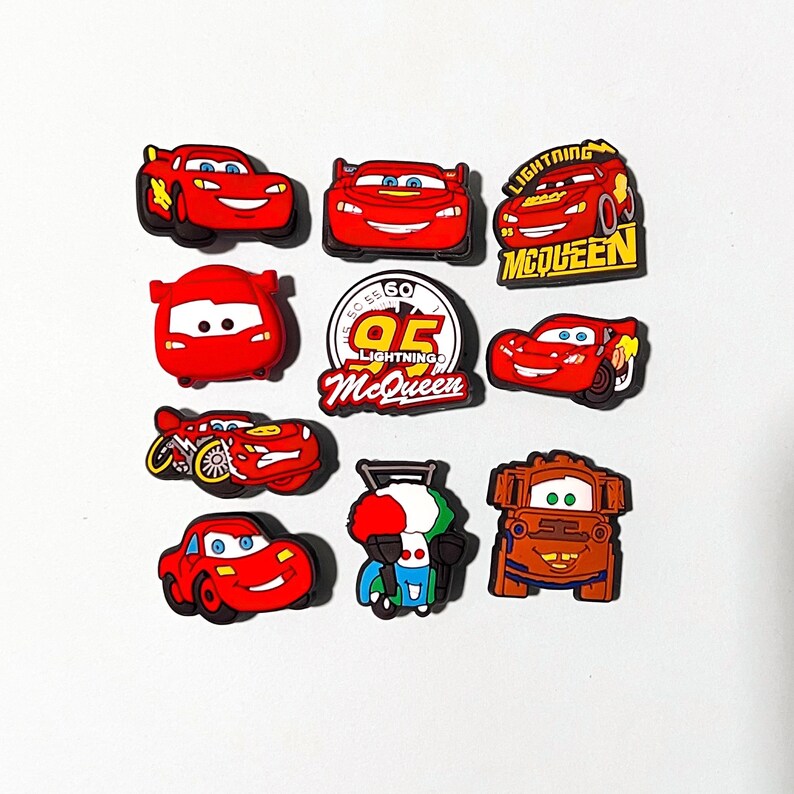 Lightning Mcqueen Mater Movie Clogs Charms Disney Racing Cars Cartoon ...