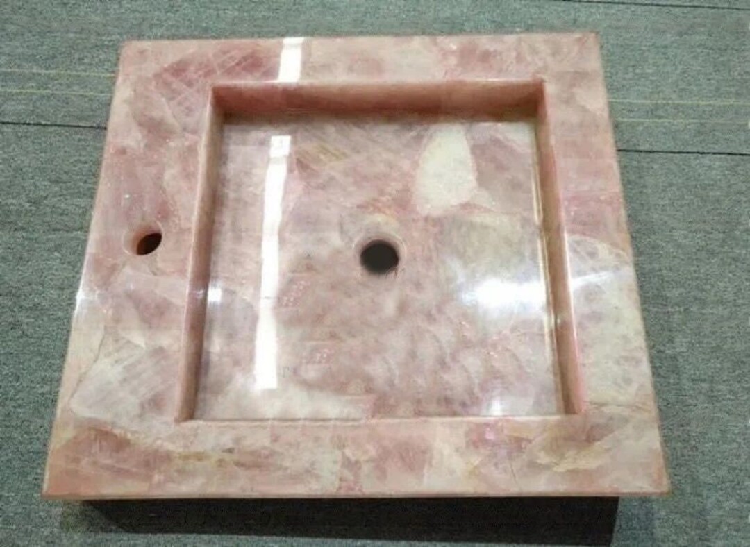 Pink Quartz Wash Basin / Quartz Bathroom Sink / Quartz Stone Kitchen ...