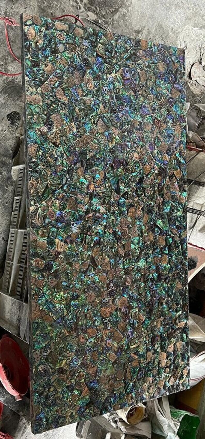 Abalone Shells Marble Table Top/ Natural Stones Slabs Random Handmade ...