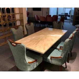 Selenite Dining Table Made in Luxury Selenite Gem Stone Home Office ...
