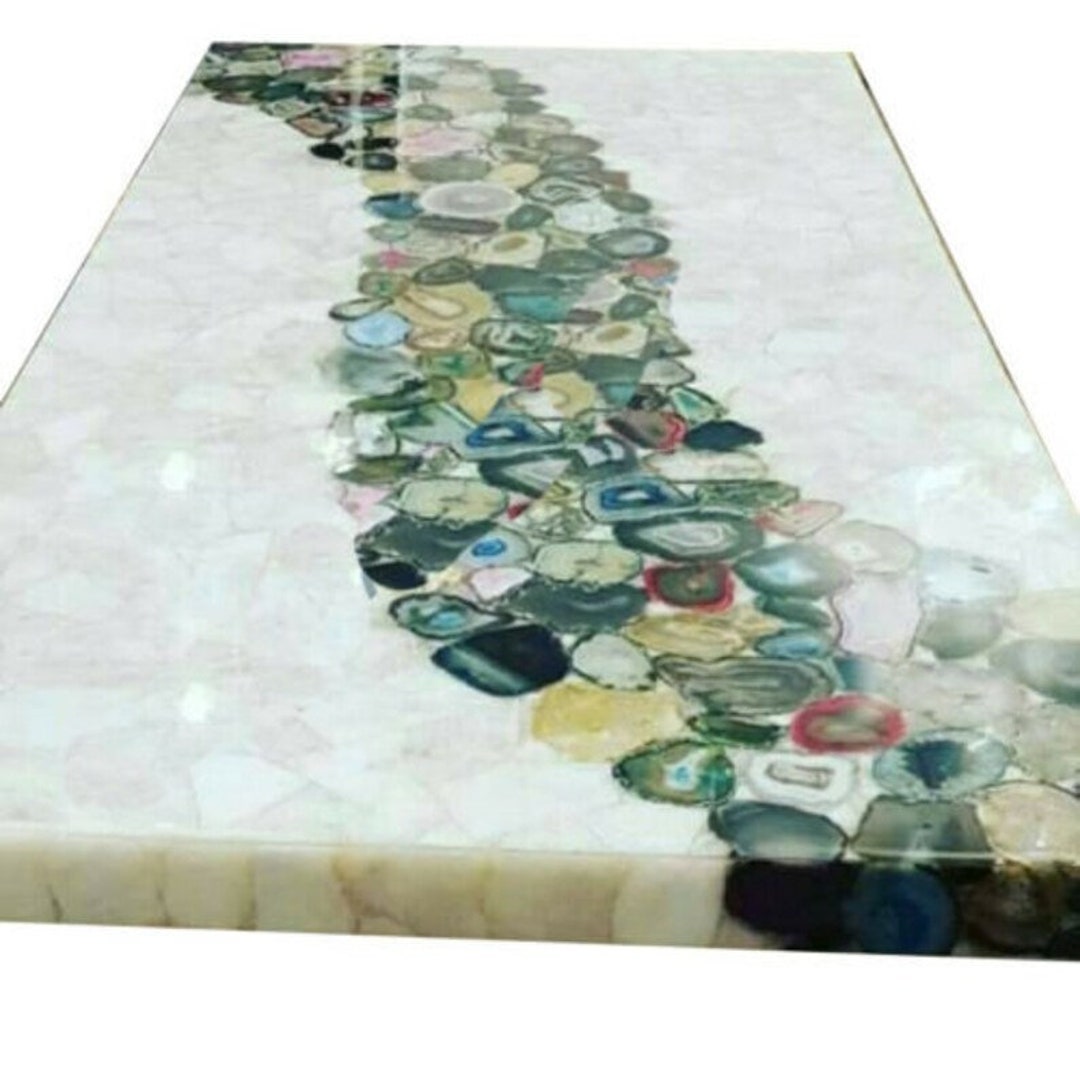 Agate Center Table, Agate Dining Table, Natural Agate Slabs / Kitchen ...