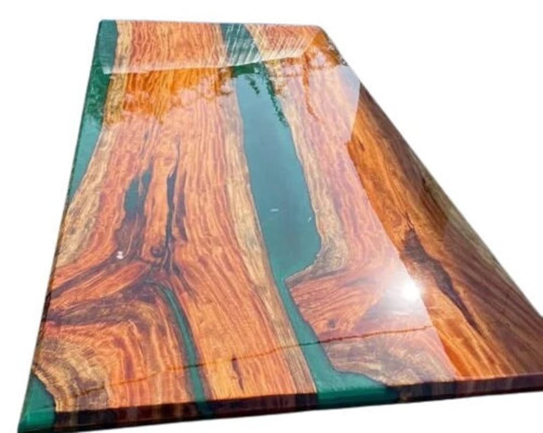 Custom Made Epoxy Table Top, Center Dining Table, Wooden Epoxy Live ...