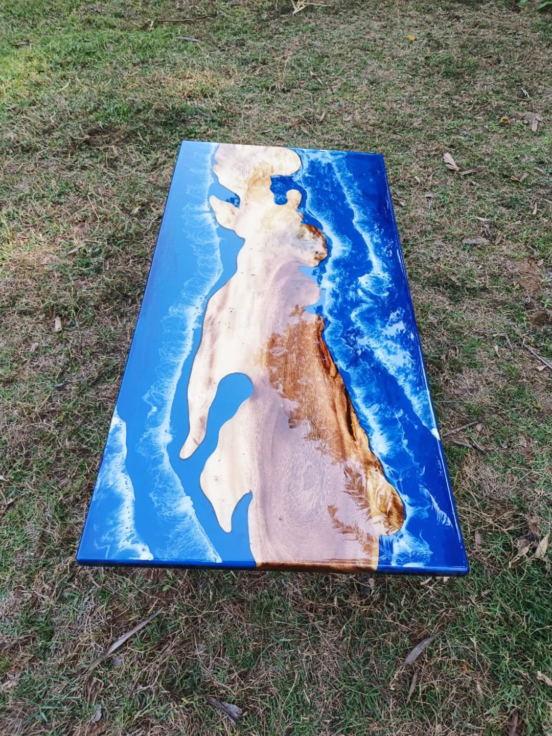 Ocean Wave Countertop Dining Table, River Table, Office Meeting Table ...