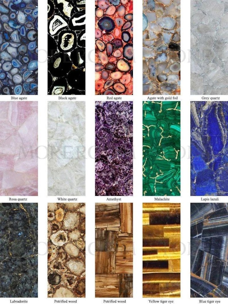 Agate Stone Coffee Center Dining Table Top Handmade Gem Stones Work - Etsy