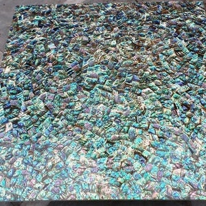 Abalone Shell Marble Coffee Table Top Semi Precious Stones Random ...