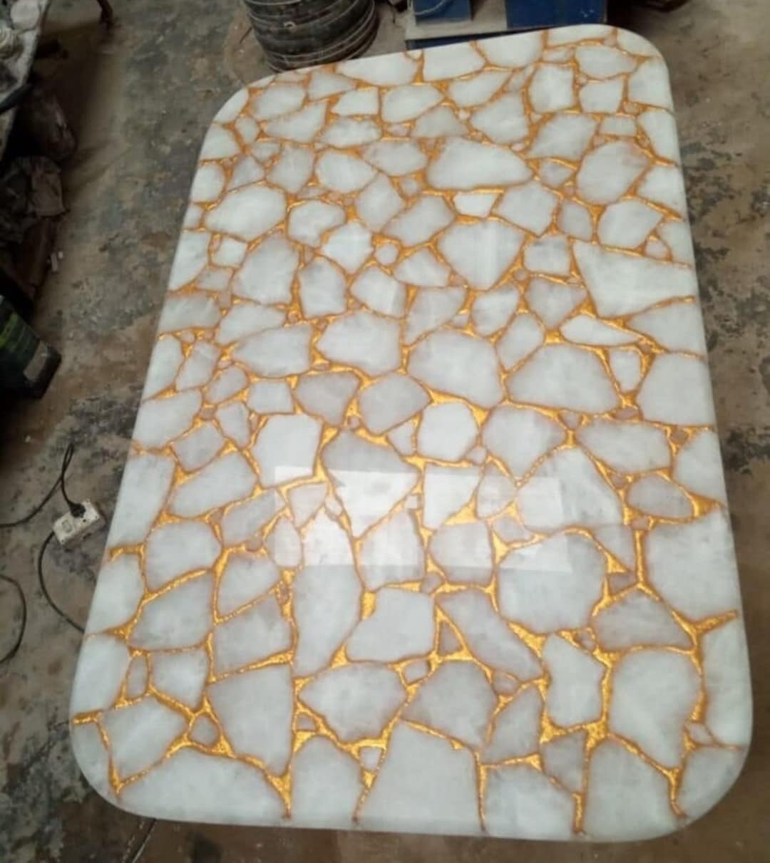 White Quartz Table Top ,quartz Dining Table, Console Table , Quartz ...