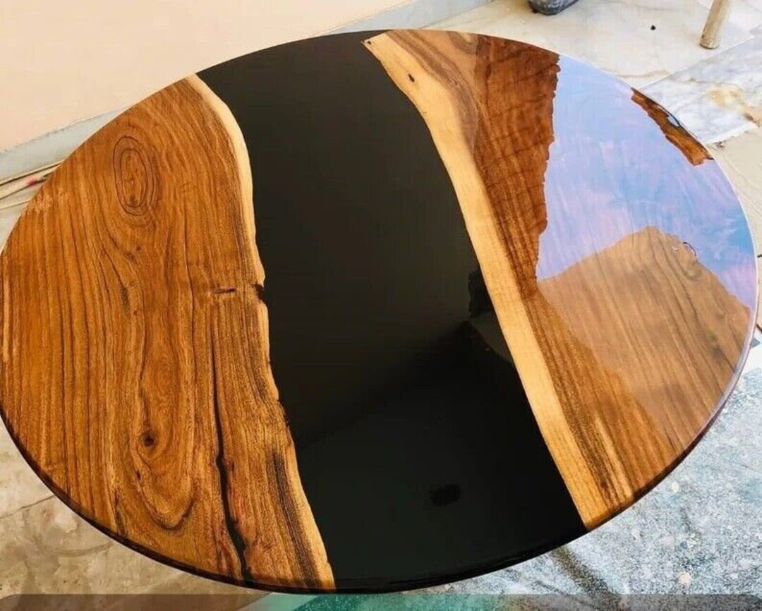 Epoxy Round Dining Table / Round Epoxy Table Custom Made Home Décor ...