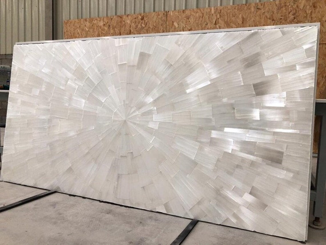 Selenite Dining Table Made in Luxury Selenite Gem Stone Home Office ...