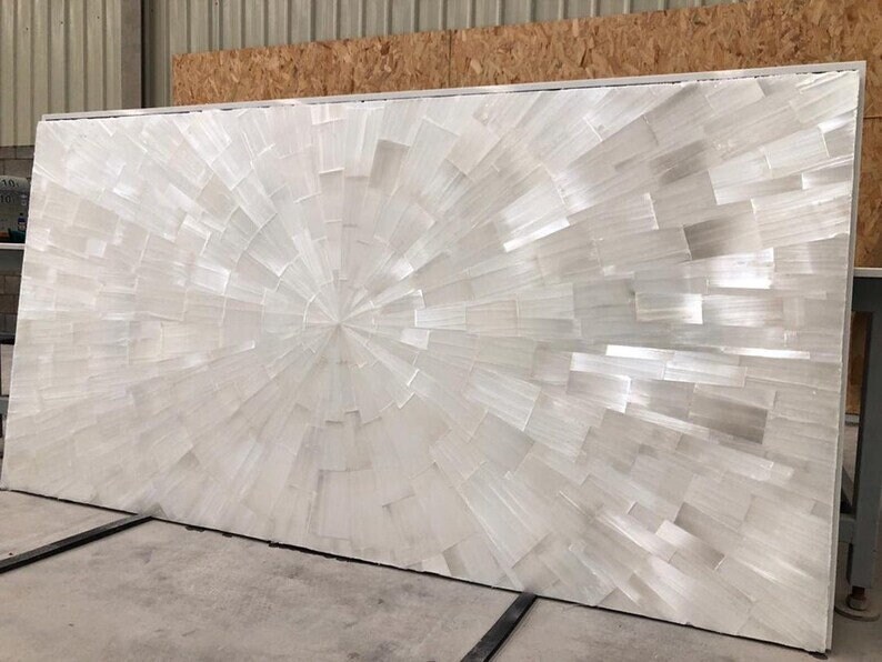 Selenite Dining Table Made in Luxury Selenite Gem Stone Home Office ...