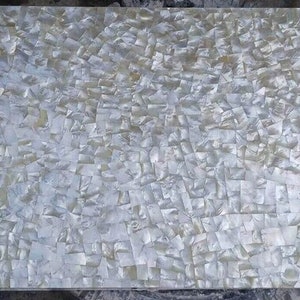 Mother of Pearl Stone Overlay Table Top / Counter Top Elegant Home ...
