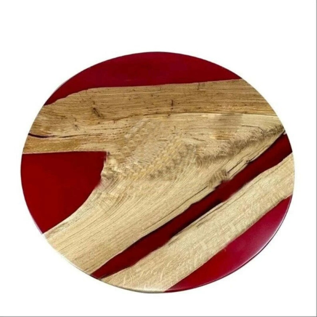 Epoxy Round Coffee Table, Epoxy Resin Corner Table Handmade Work Home ...