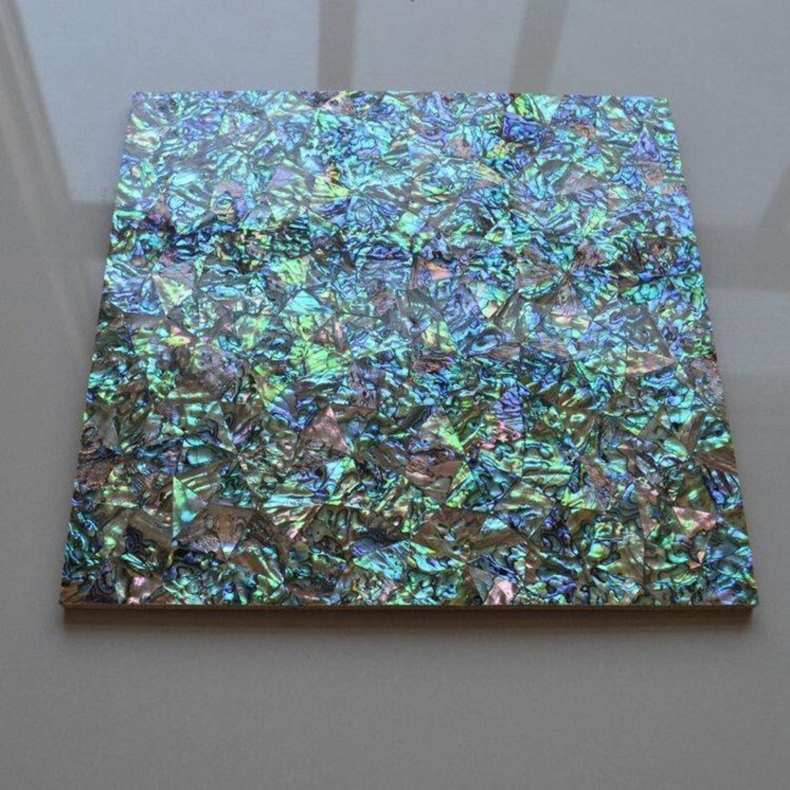Abalone Shell Marble Coffee Table Top Semi Precious Stones Random ...