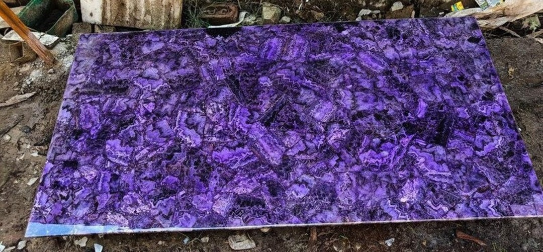 Amethyst Coffee Center Table Top / Amethyst Stones Kitchen Counter Top ...