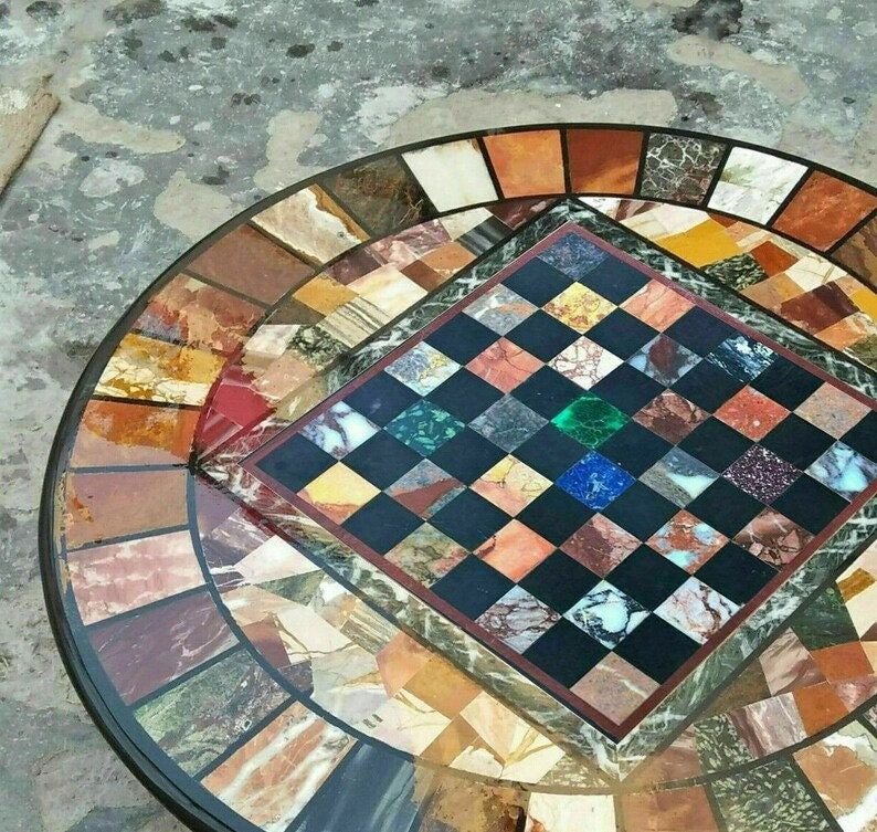 Marble Chess Board / Luxury Chess Table Top Living Room Decor / Marble ...