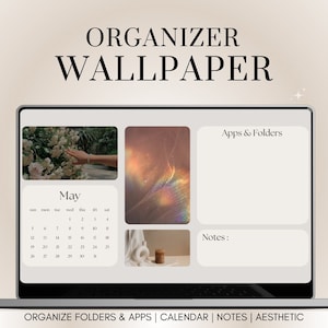 12 Aesthetic Monthly Desktop Wallpaper Organizer for 2024 - Etsy