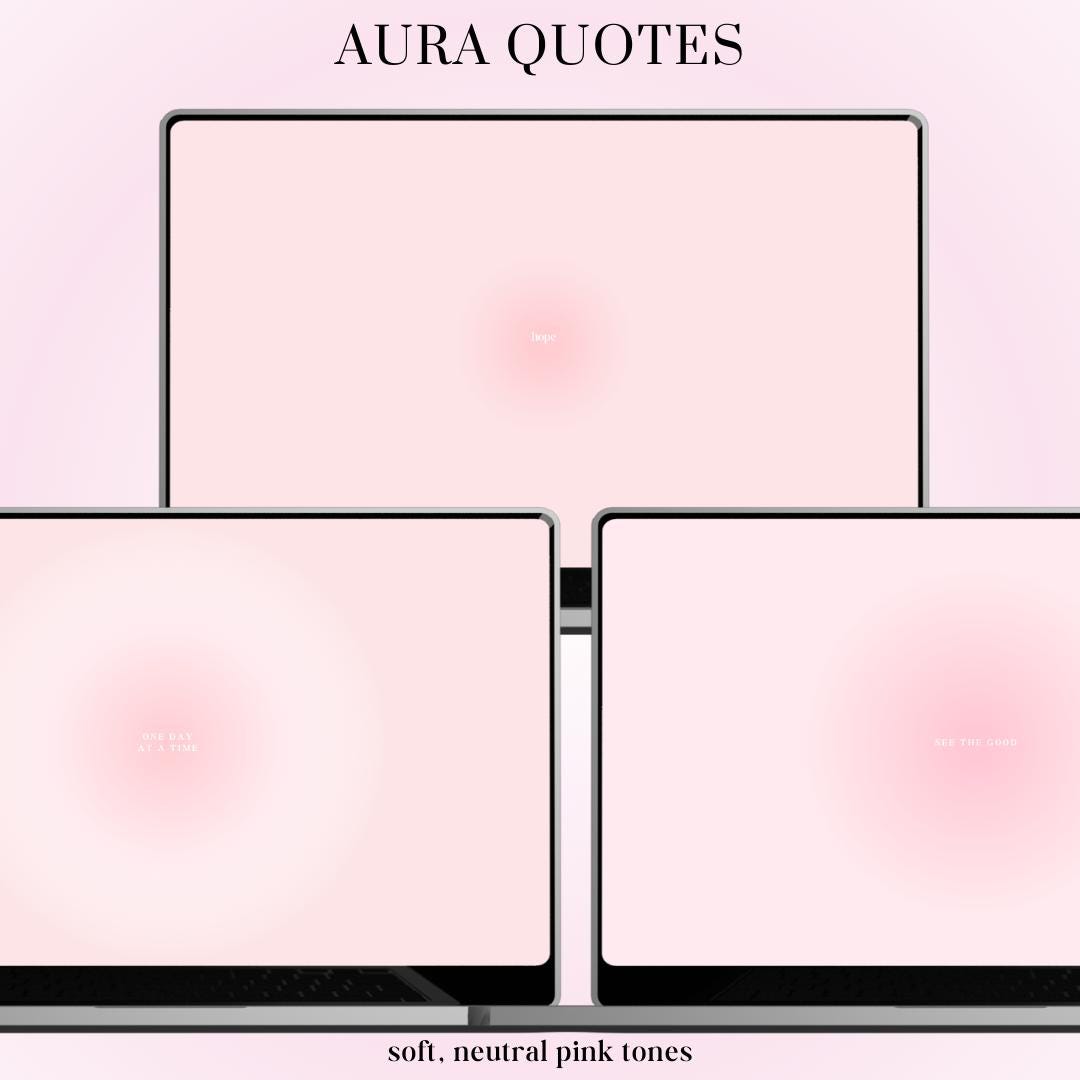 20 Pink Theme Aesthetic Desktop Wallpaper | Motivation Aura Quotes ...