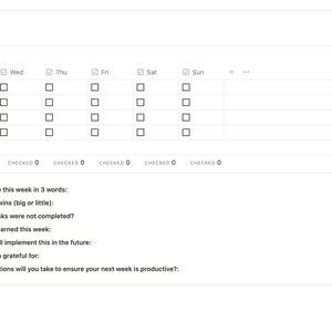 Simple Weekly Planner Notion Template, To-do List Everyday Planner - Etsy