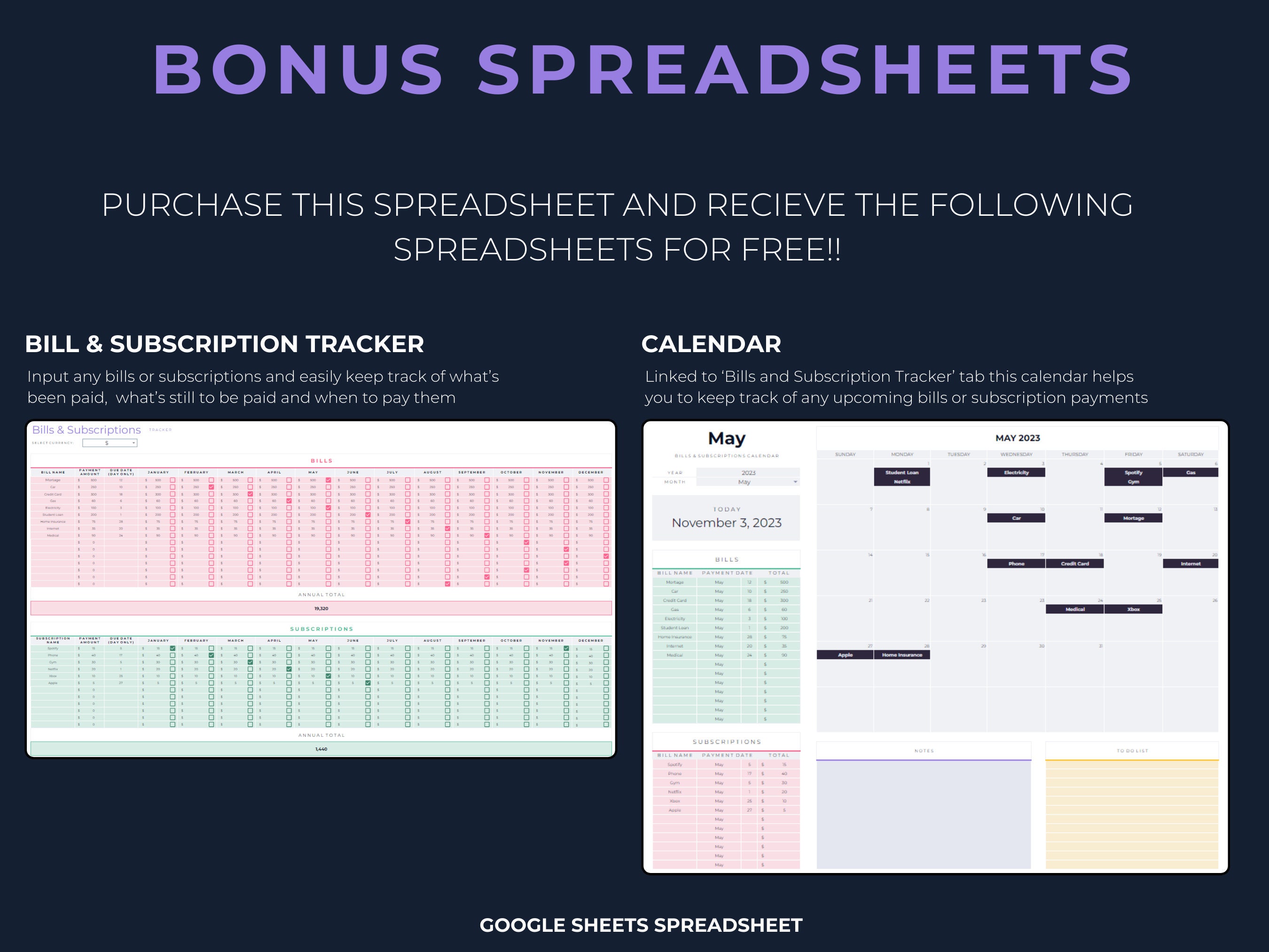 Habit Tracker Spreadsheet Google Sheets Template Daily Habit Planner ...