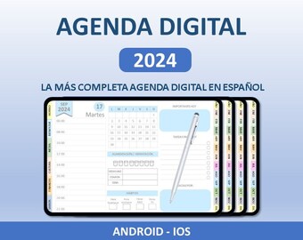 Minimalist Spanish Calendar 2024, Printable Monthly 2024 Planner, Pdf ...