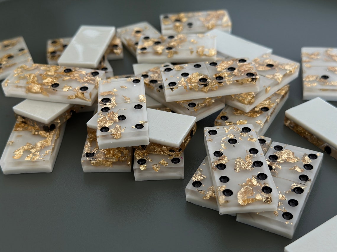 Custom Epoxy Resin Domino Set - Personalized Colors & Designs Unique ...