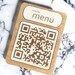 Custom QR Code Table Sign, QR Code Menu, QR Code Menu Sign, Wooden Qr ...