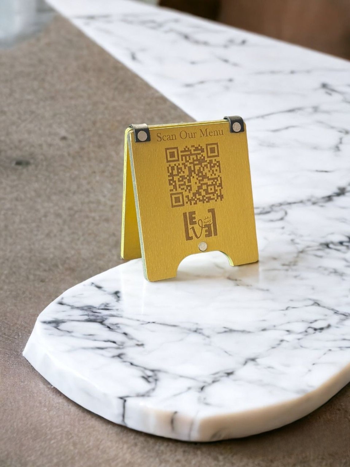 Custom QR Code Table Sign, QR Code Menu, QR Code Menu Sign, Wooden Qr ...