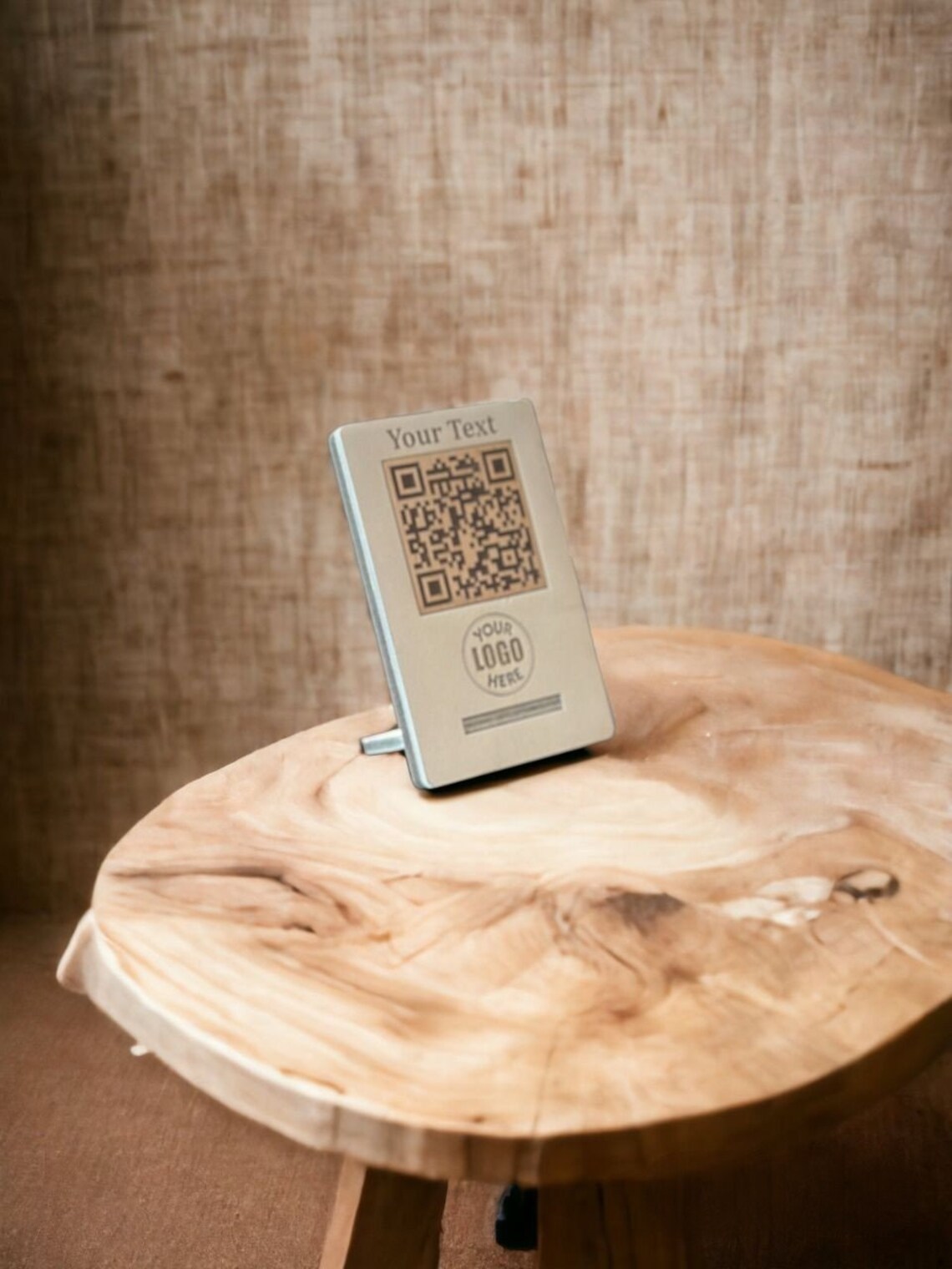 Custom QR Code Table Sign, QR Code Menu, QR Code Menu Sign, Wooden Qr ...