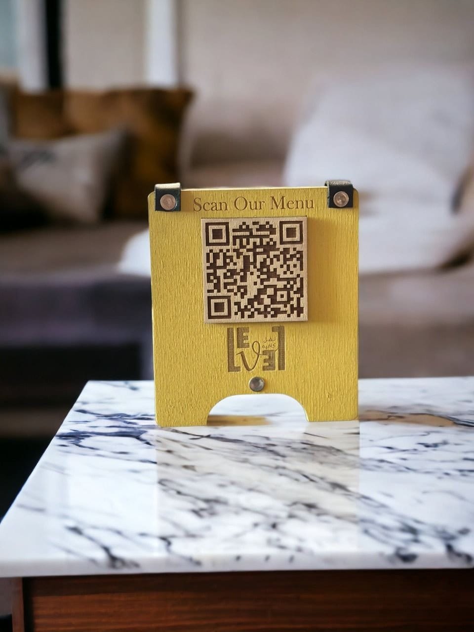 Custom QR Code Table Sign, QR Code Menu, QR Code Menu Sign, Wooden Qr ...