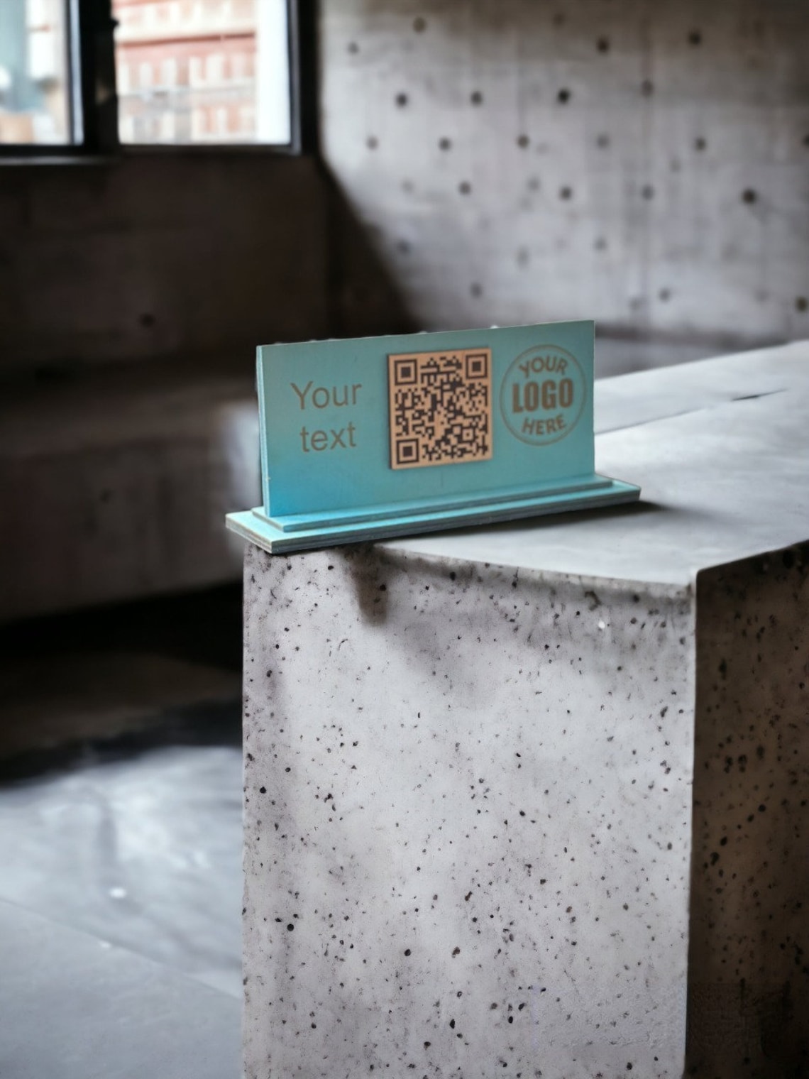 Custom QR Code Table Sign, QR Code Menu, QR Code Menu Sign, Wooden Qr ...