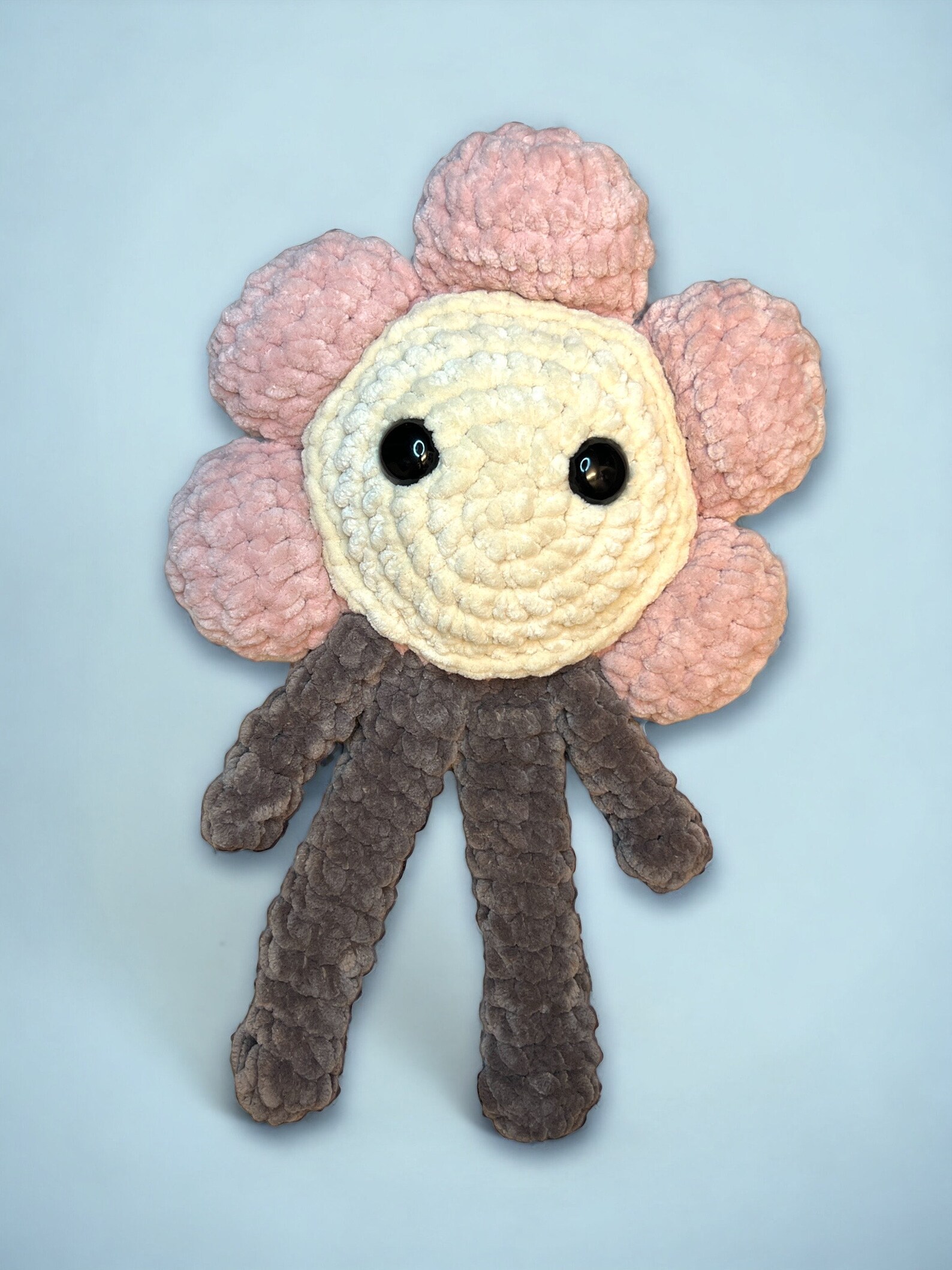 Pinky the Groovy Flower: Crochet Stuffed Plushie - Etsy