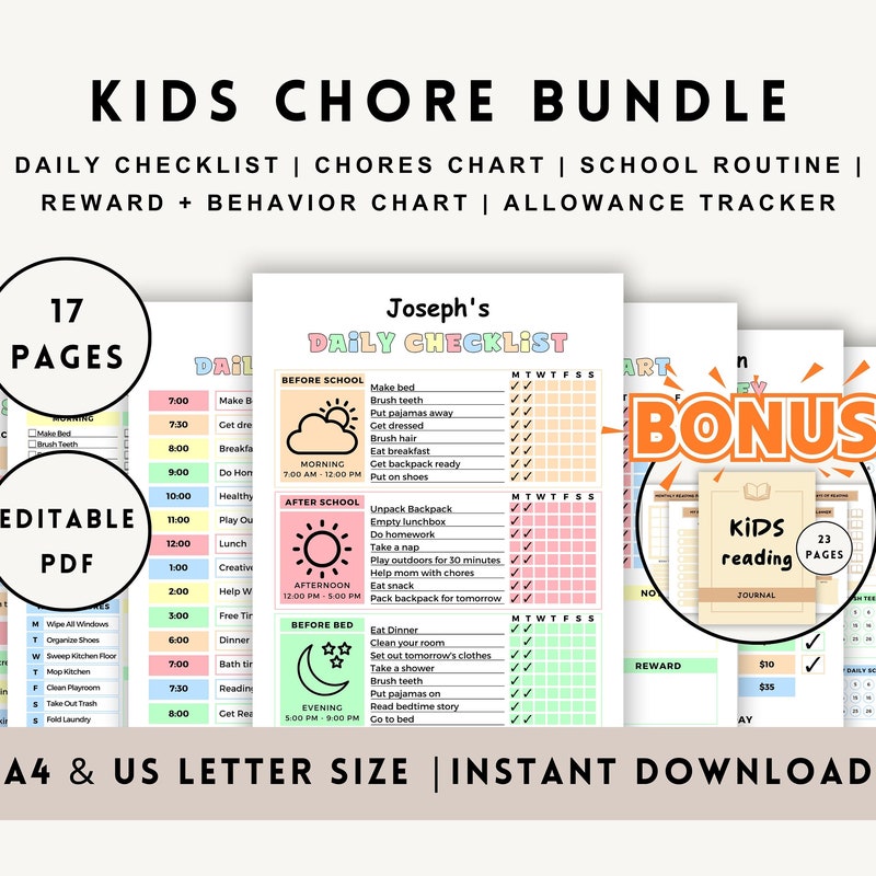 Kids Adhd Chore Chart - Etsy