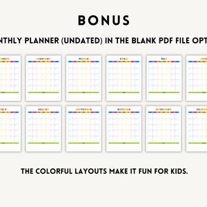 Editable Kids Chore Chart Bundle, Daily Routine Checklist, Reward ...