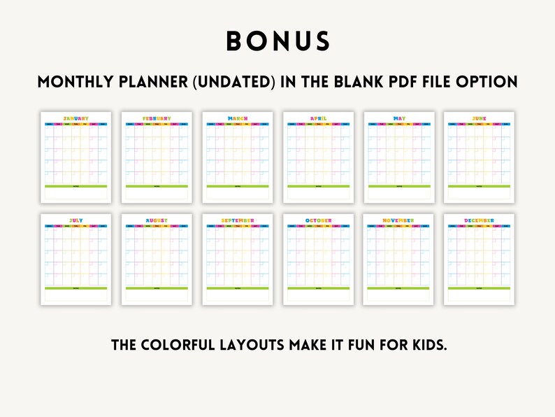 Editable Kids Chore Chart Bundle, Daily Routine Checklist, Reward ...