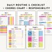 Editable Kids Chore Chart Bundle, Daily Routine Checklist, Toddler ...