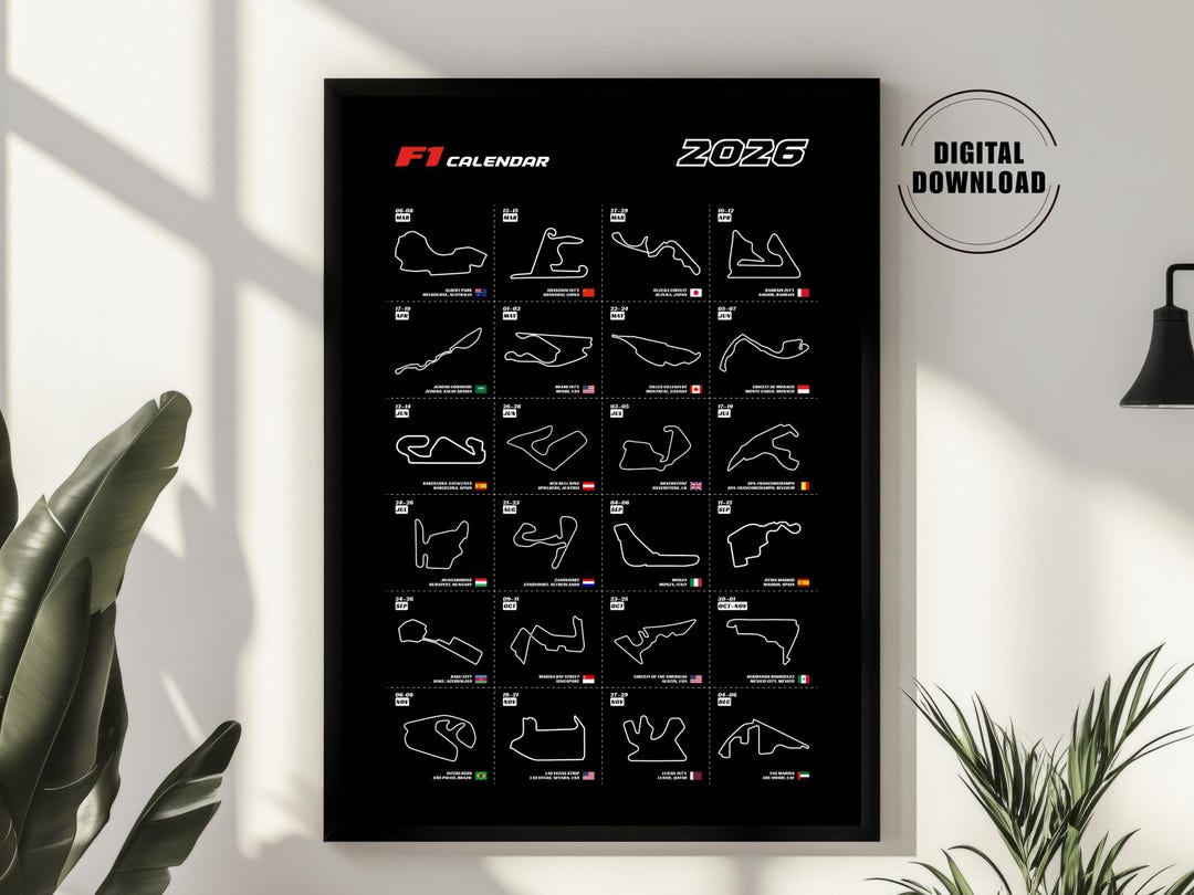 F1 Calendar 2026 Formula One Racing Schedule, Grand Prix Circuits ...