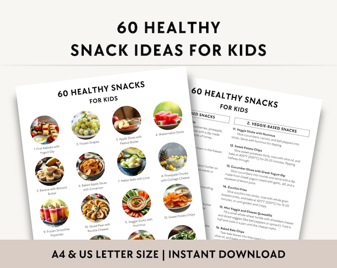 Healthy Snack Ideas, Easy to Prep Snacks, Snack Recipes - PDF to ...