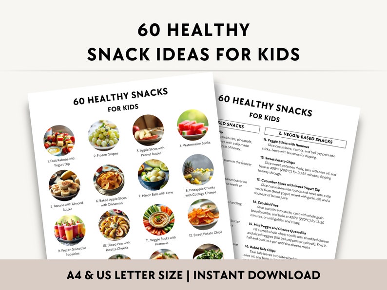 60 Healthy Snacks for Kids, Ideas for Children, Kindergarten ...