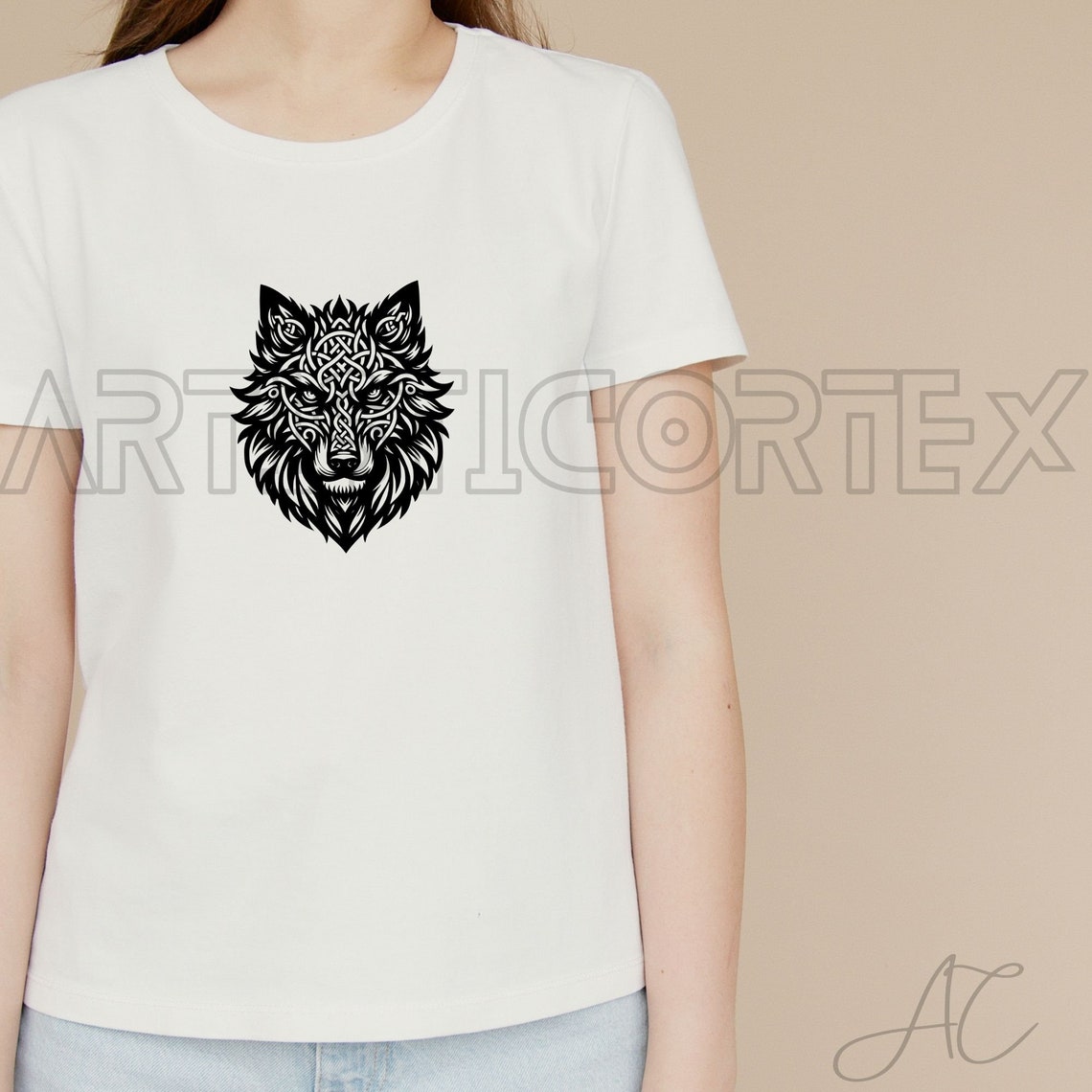 Fenrir SVG Bundle, Wolf PNG, Norse Mythology Clipart, Hand Drawn Fenrir ...