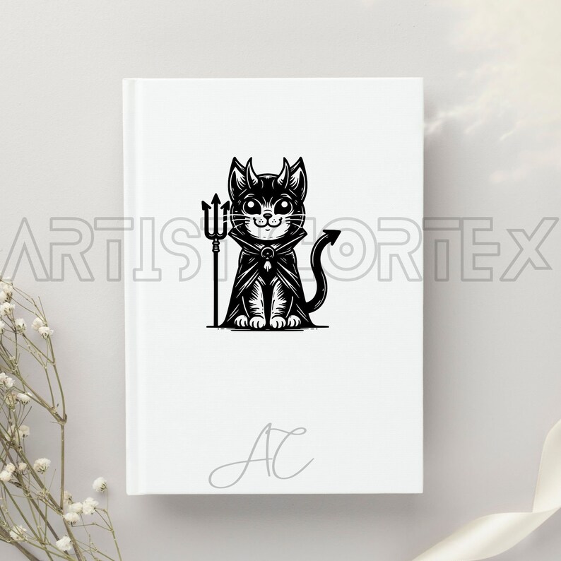 Evil Cat SVG Bundle, Cat PNG, Scary Cat Clipart , Hand Drawn Evil ...