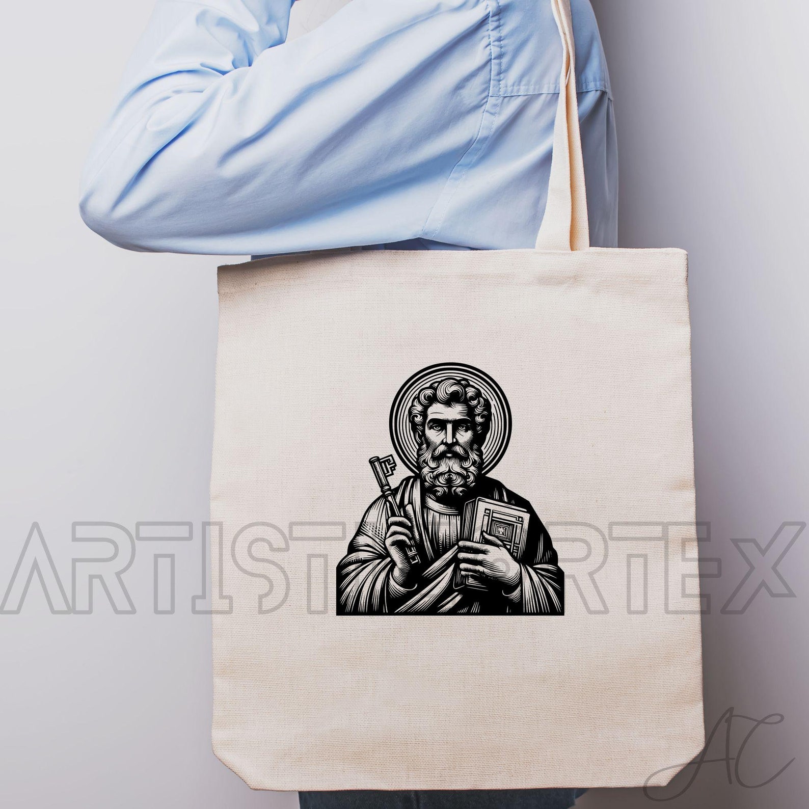 Saint Peter SVG Bundle, Peter Cross PNG, St Peter and Key Clipart, Hand ...