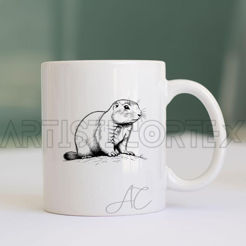 Prairie Dog SVG Bundle, Cynomys PNG ,prairie Dog Clipart, Hand Drawn ...