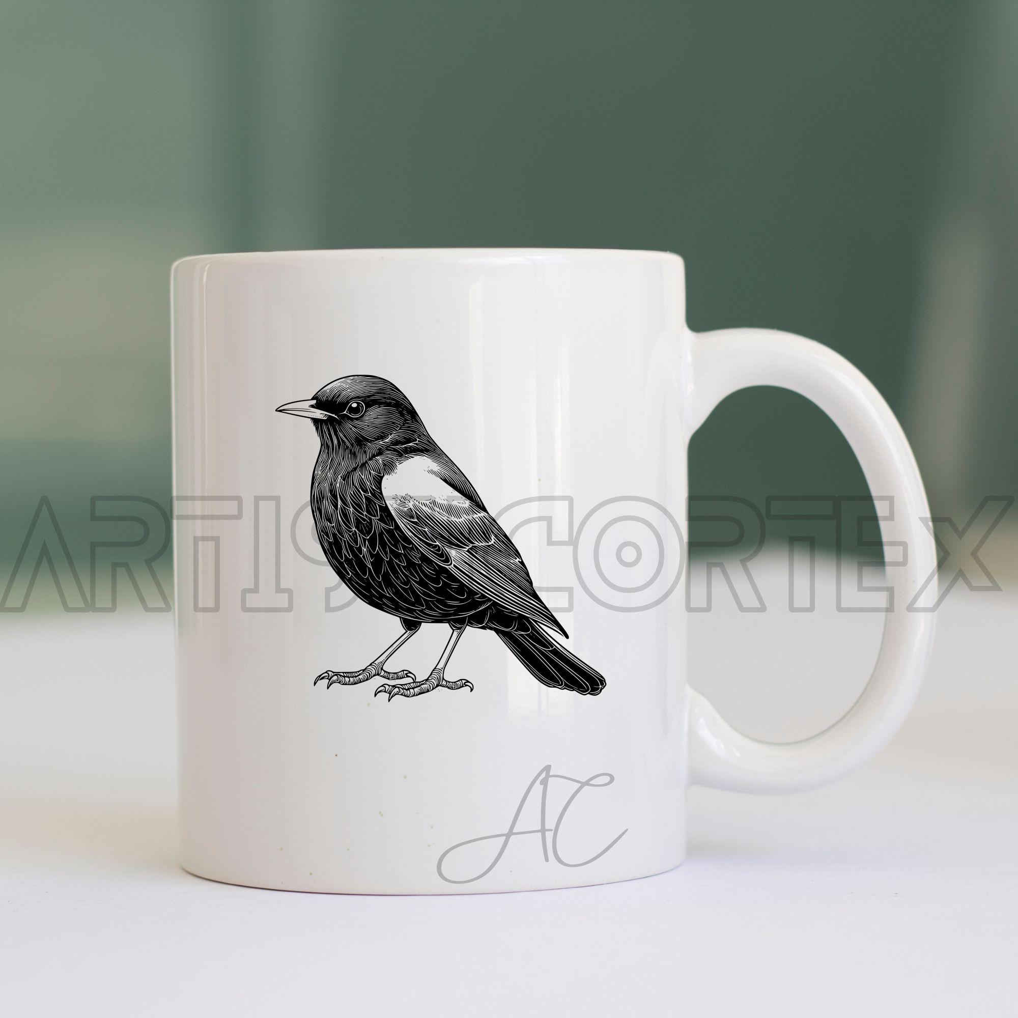 Blackbird SVG Bundle, Black Bird PNG ,blackbird Clipart, Hand Drawn ...