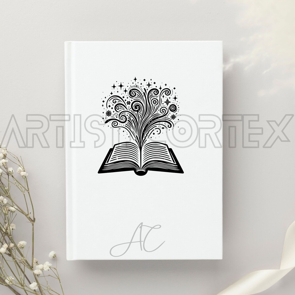 Magic Book SVG Bundle, Book PNG, Open Boook Clipart, Hand Drawn Magic ...