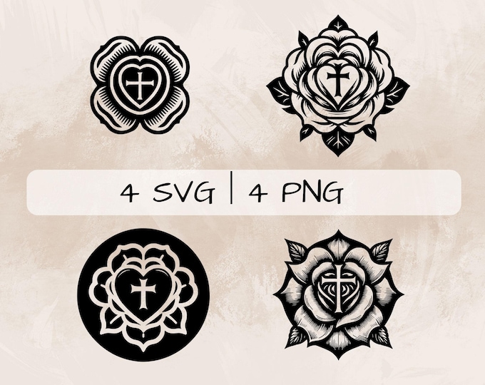 Simple Luther Rose SVG File, Great for Making Car Decals, Laptop ...