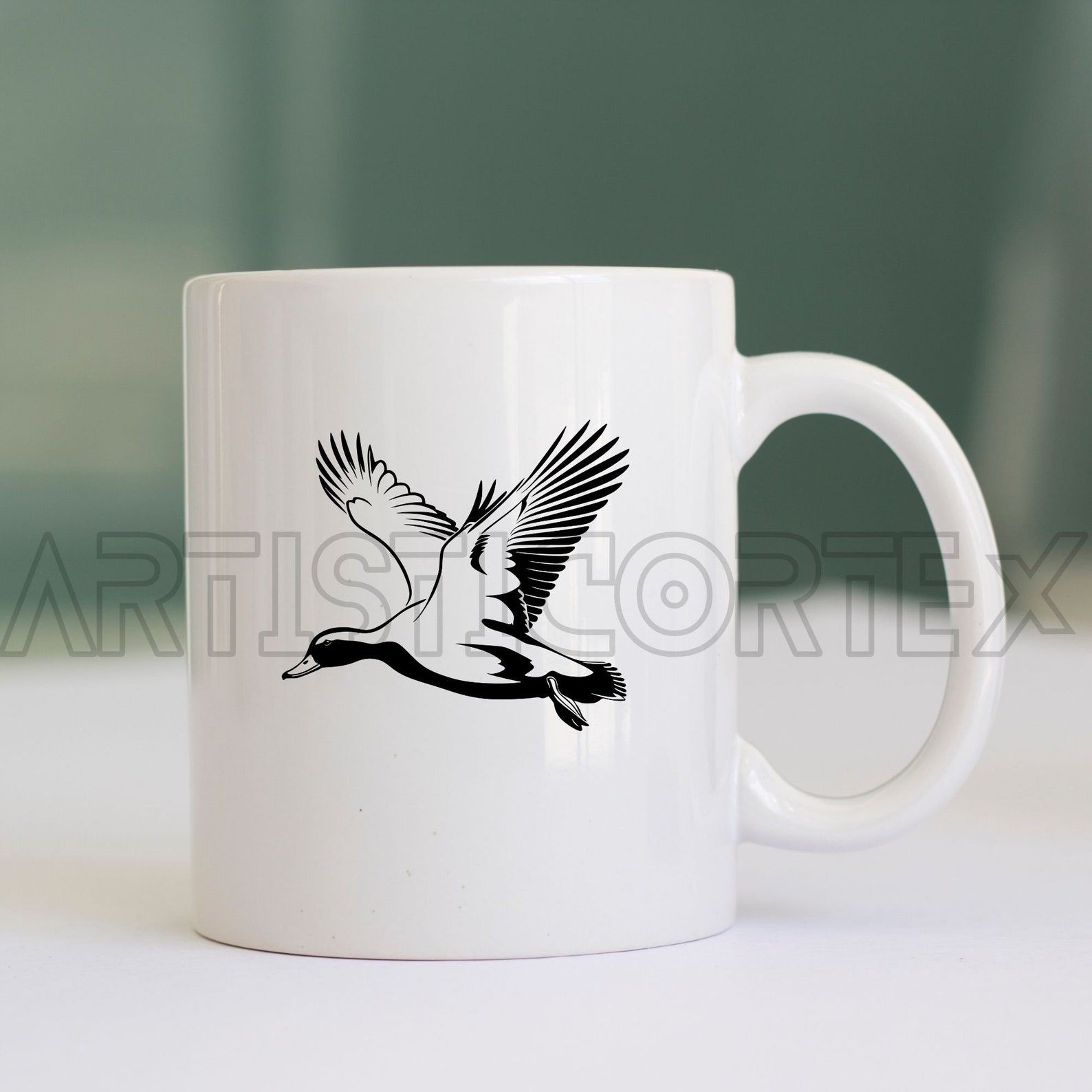 Flying Duck SVG, Duck Wings Vector, Cute Duck Clipart, Hand Drawn ...