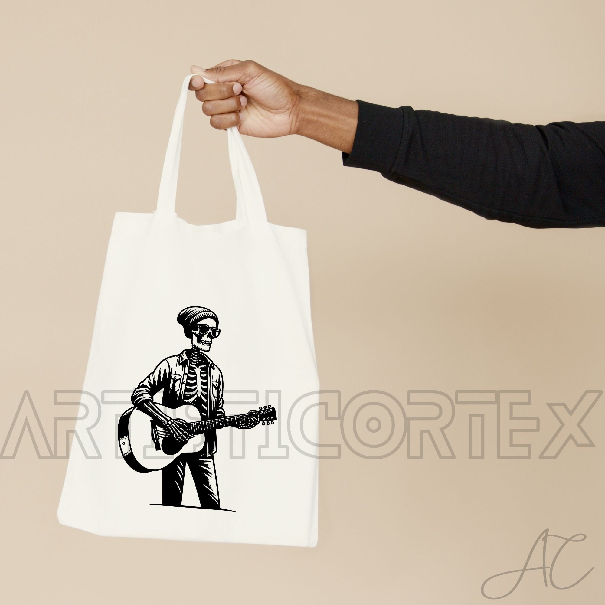 Skeleton Musician SVG Bundle, Skeleton Guitarist PNG, Skeleton Drummer ...