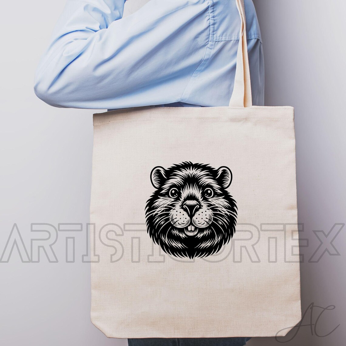 Beaver SVG Bundle, Beaver and Tree PNG , Beaver Face Clipart, Hand ...