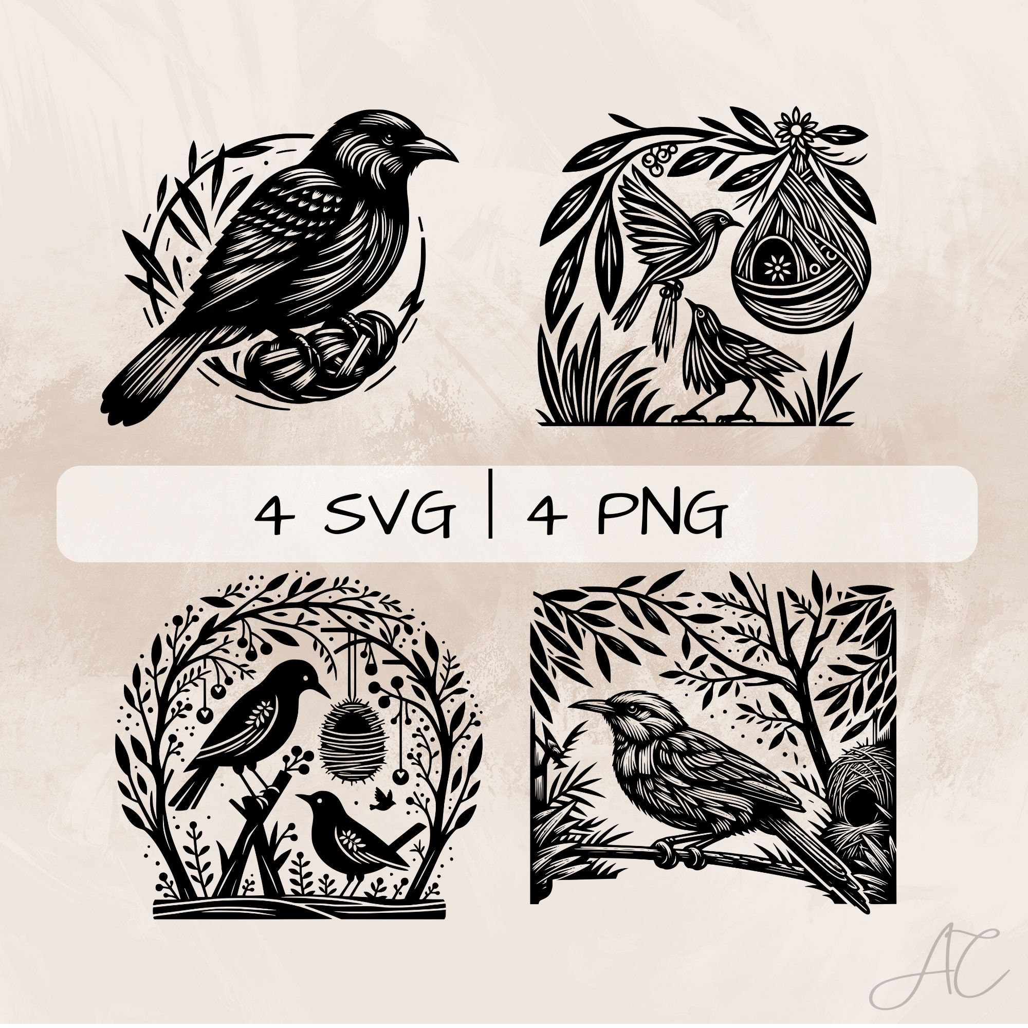 Bowerbird SVG & PNG Bundle,bowerbird Courtship Clipart, Hand Drawn ...