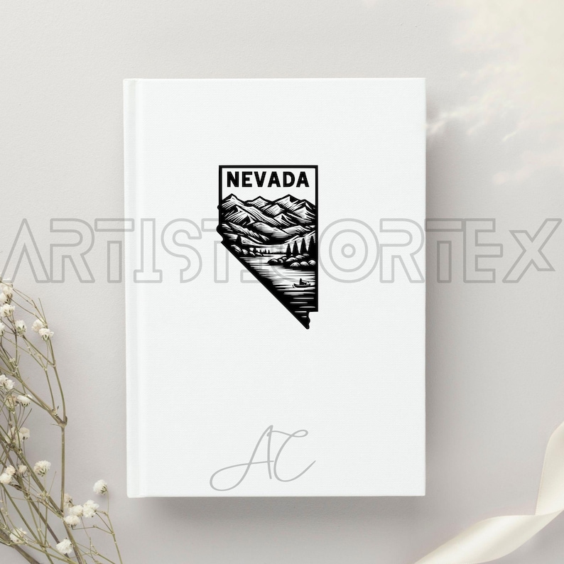 Nevada SVG Bundle, Nevada Outline PNG ,nevada State Map, Hand Drawn ...